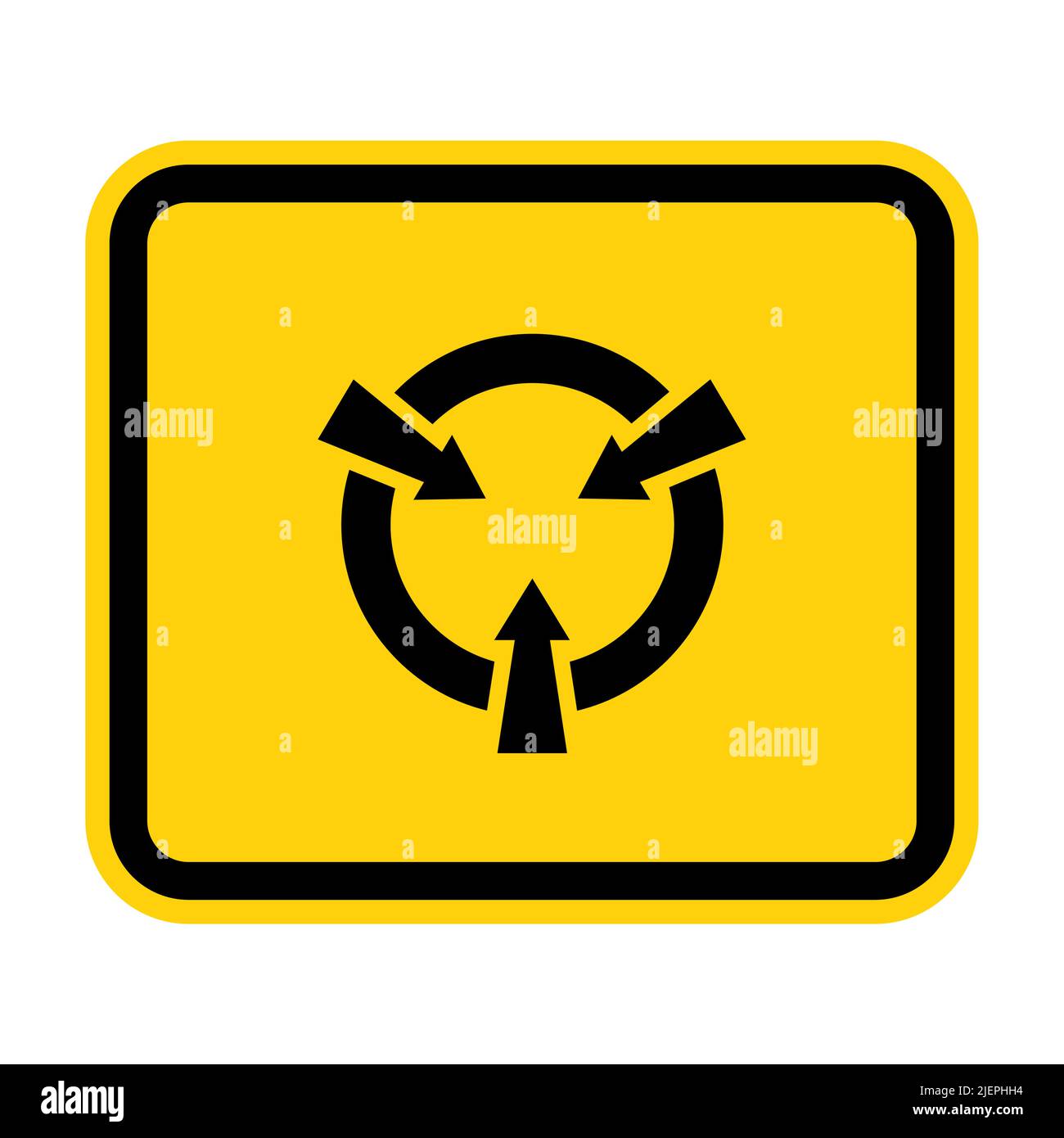 Electrostatic Sensitive Device (ESD) Symbol Sign Isolate On White ...