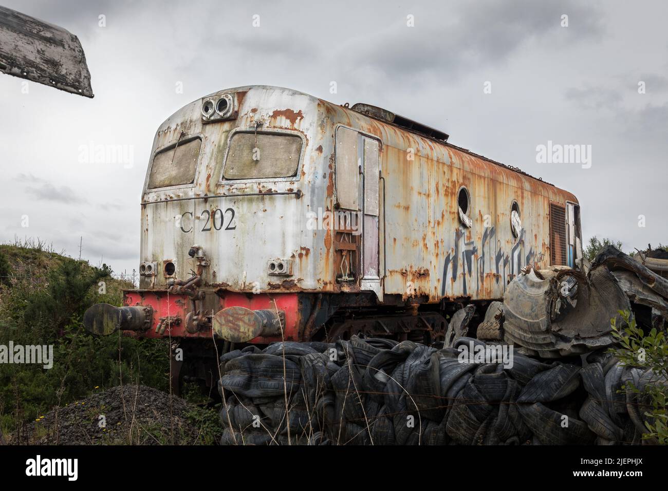 Moyasta Junction, Clare, Ireland. 27th June, 2022. A diesel locomotive ...