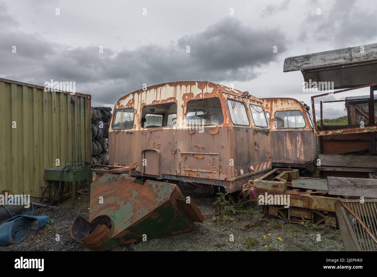 Moyasta Junction, Clare, Ireland. 27th June, 2022. Rolling stock ...