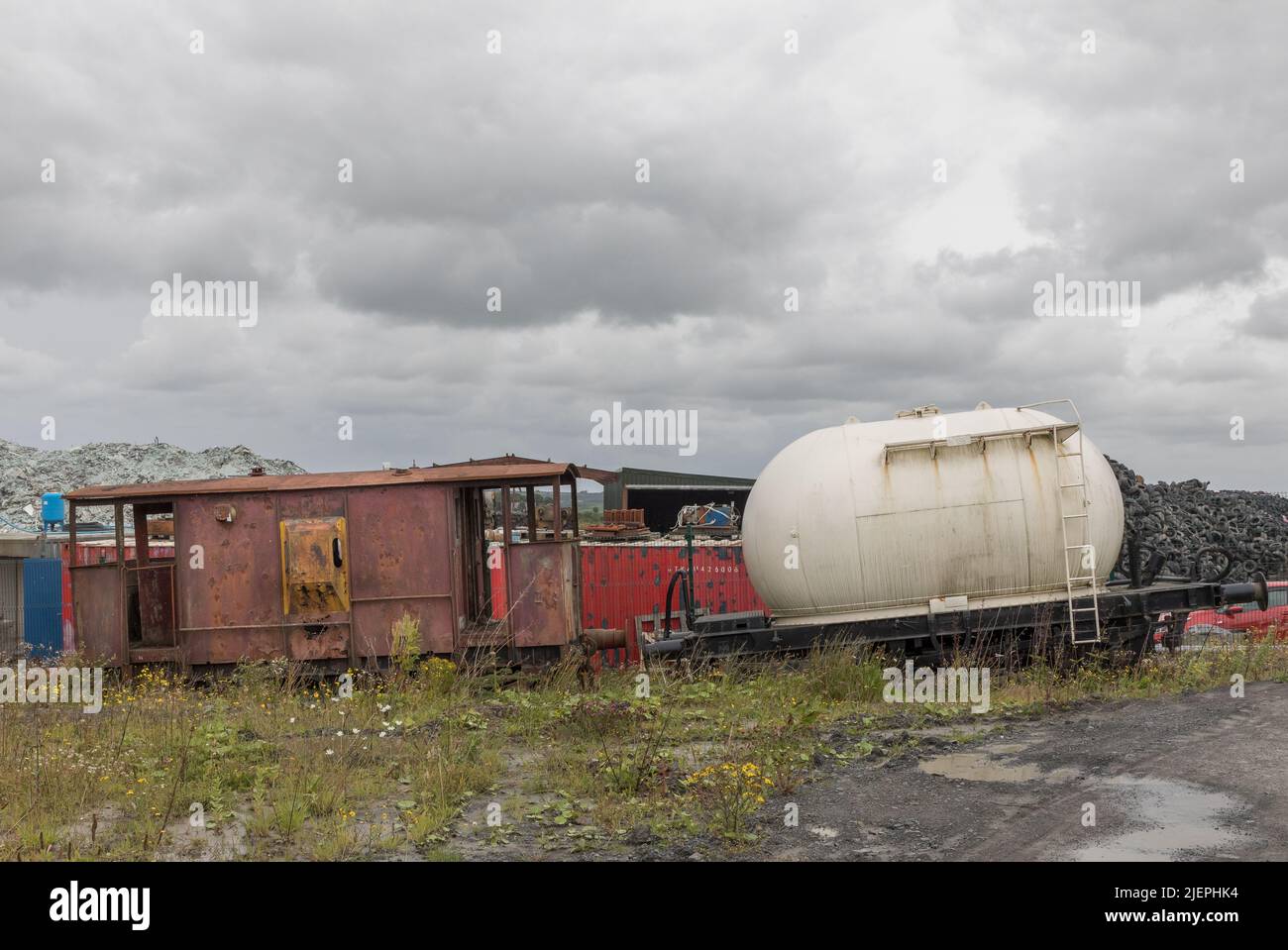 Moyasta Junction, Clare, Ireland. 27th June, 2022. Rolling stock ...