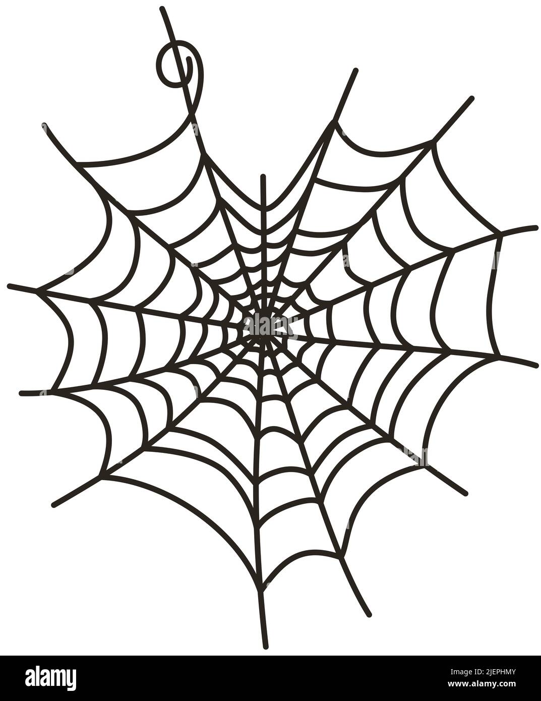 Funny heart shaped spider web Stock Photo - Alamy