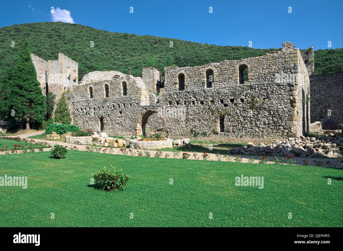 Ruined medieval monastery hi-res stock photography and images - Alamy