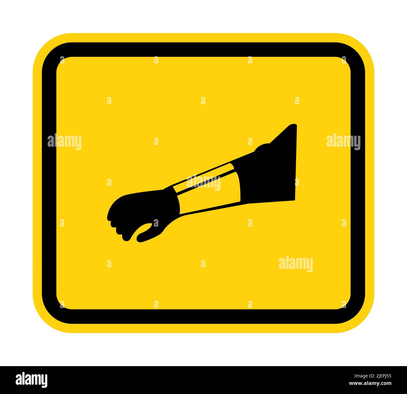 Symbol Wear Arm Protection Sign Isolate On White Background,Vector ...