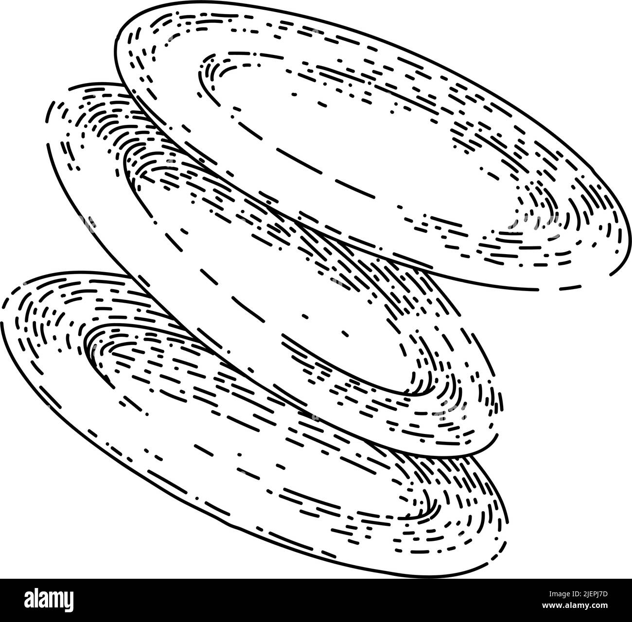 plate sketch hand drawn vector Stock Vector Image & Art - Alamy