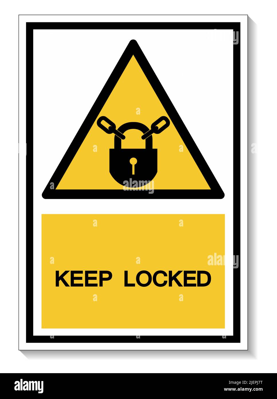 Keep Locked Symbol Sign Isolate On White Background,Vector Illustration ...
