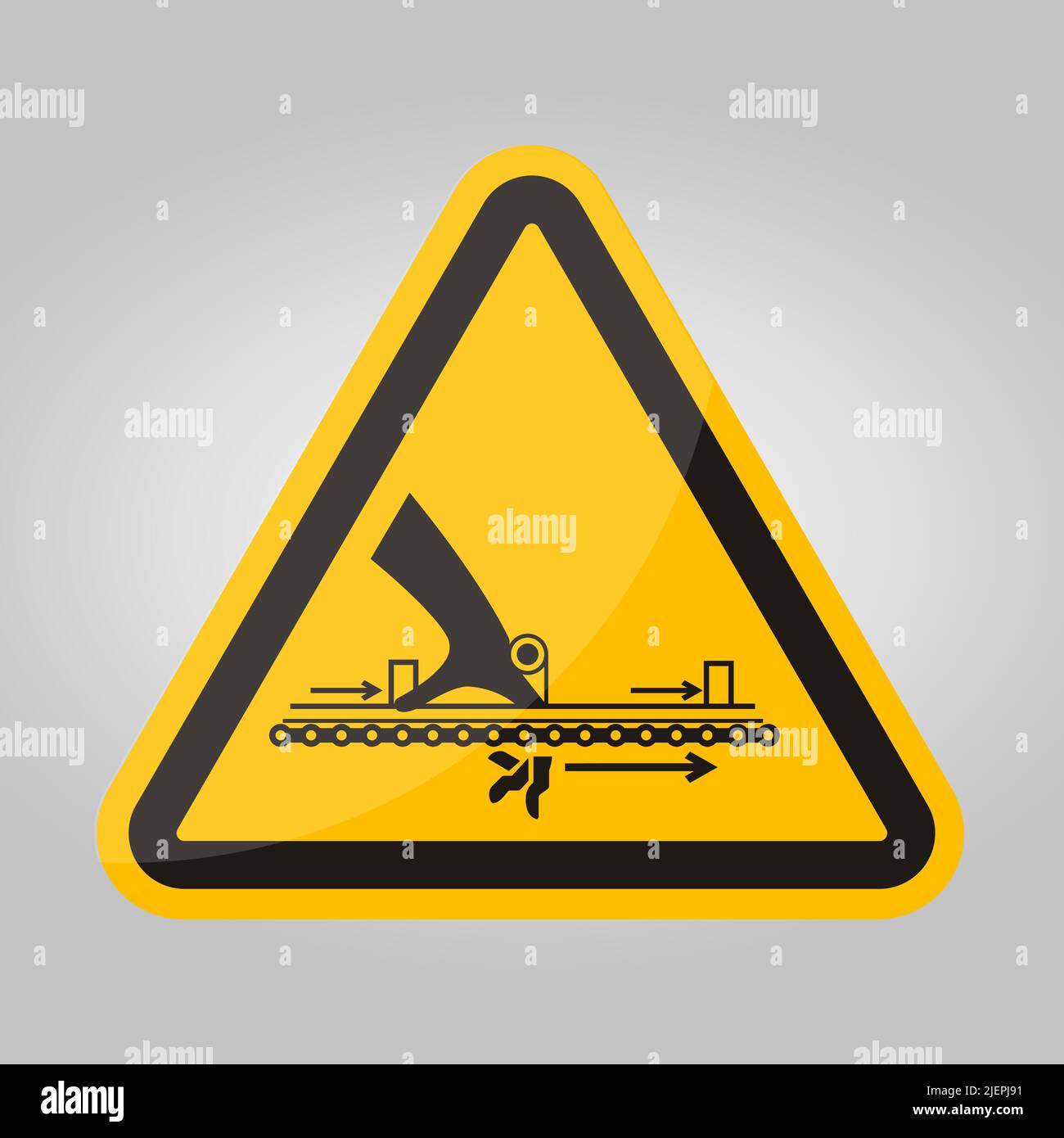 Warning Moving Part Cause Injury Symbol Sign Isolate on White ...