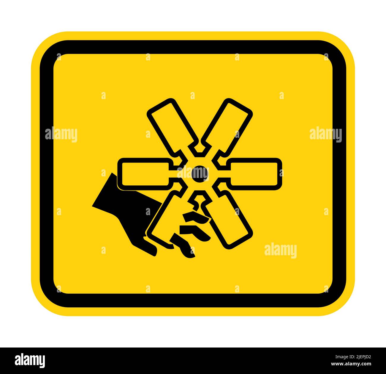 Cutting of Fingers Or Hand Engine Fan Symbol Sign Isolate on White ...