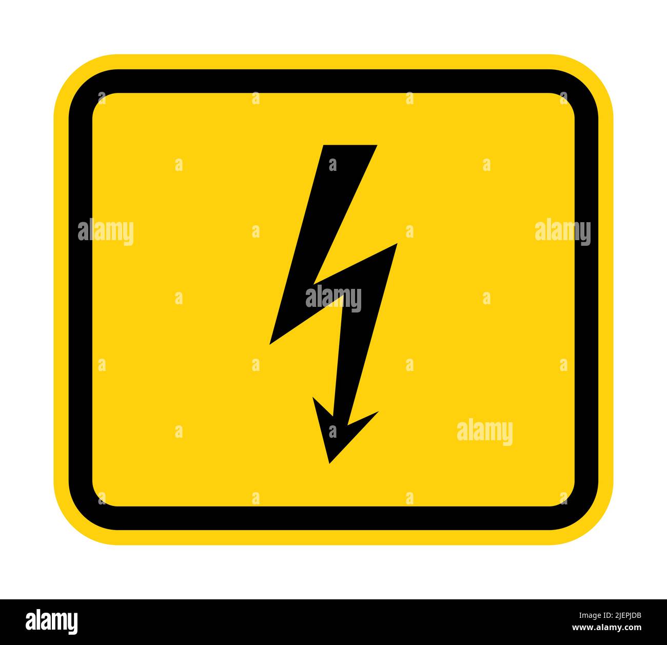 Danger High Voltage Symbol Sign Isolate On White Background,Vector ...