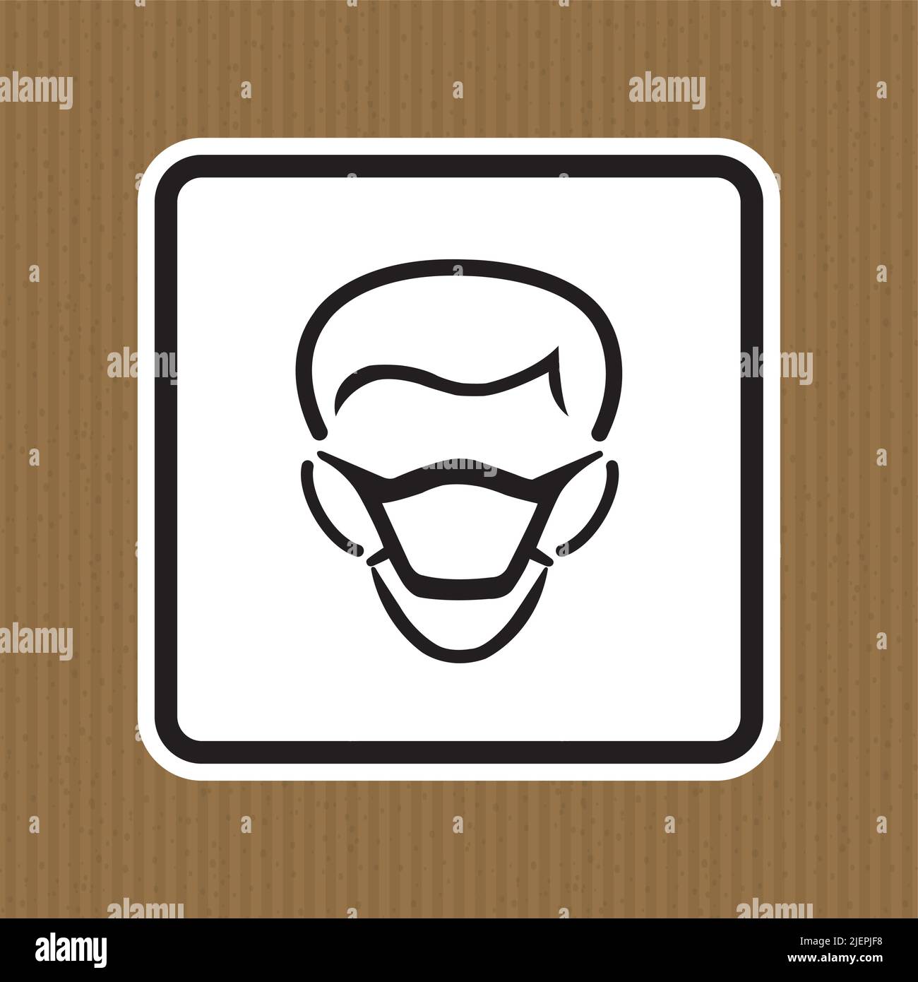 PPE Icon.Wear Mask Symbol Sign Isolate On White Background,Vector ...