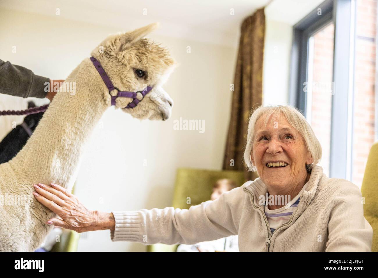 EDITORIAL USE ONLY Christine Jones, resident at Anchor's Berkeley Court ...