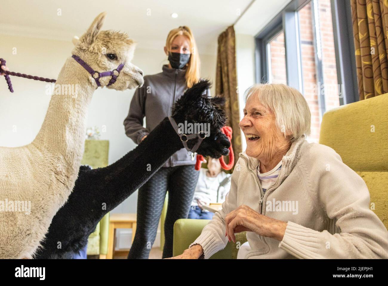 EDITORIAL USE ONLY Christine Jones, resident at Anchor's Berkeley Court ...