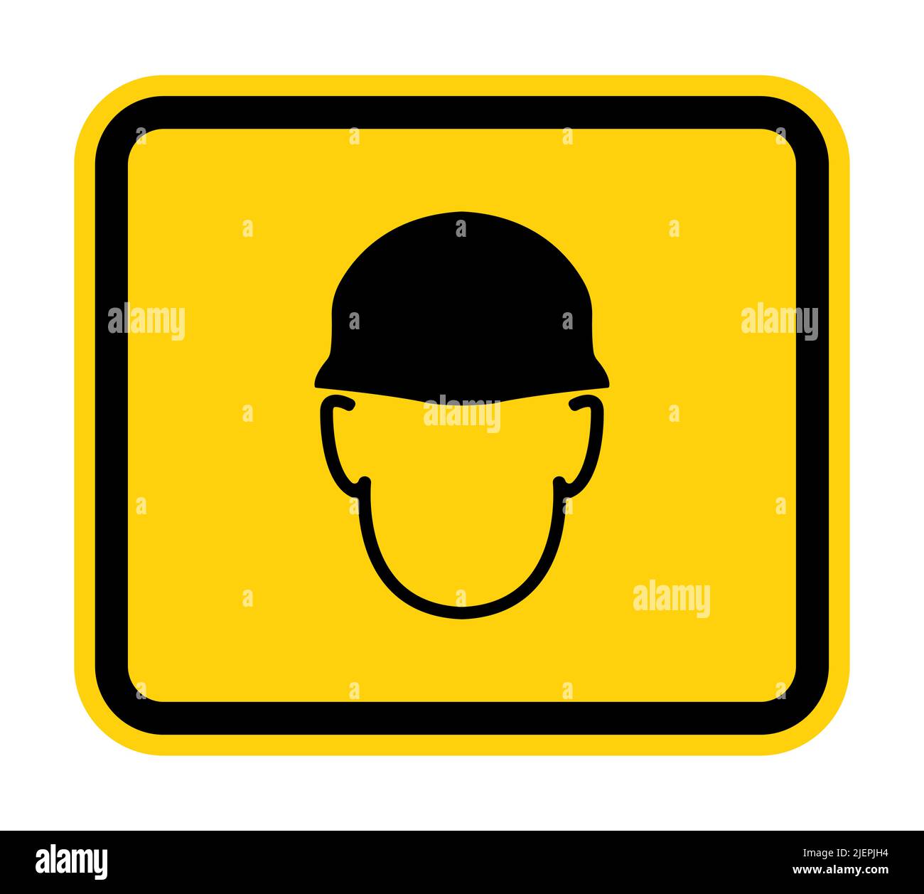 Wear helmet Sign symbol Isolate On White Background,Vector Illustration ...
