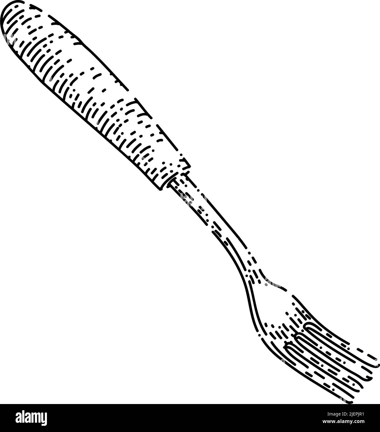 fork cutlery sketch hand drawn vector Stock Vector Image & Art - Alamy