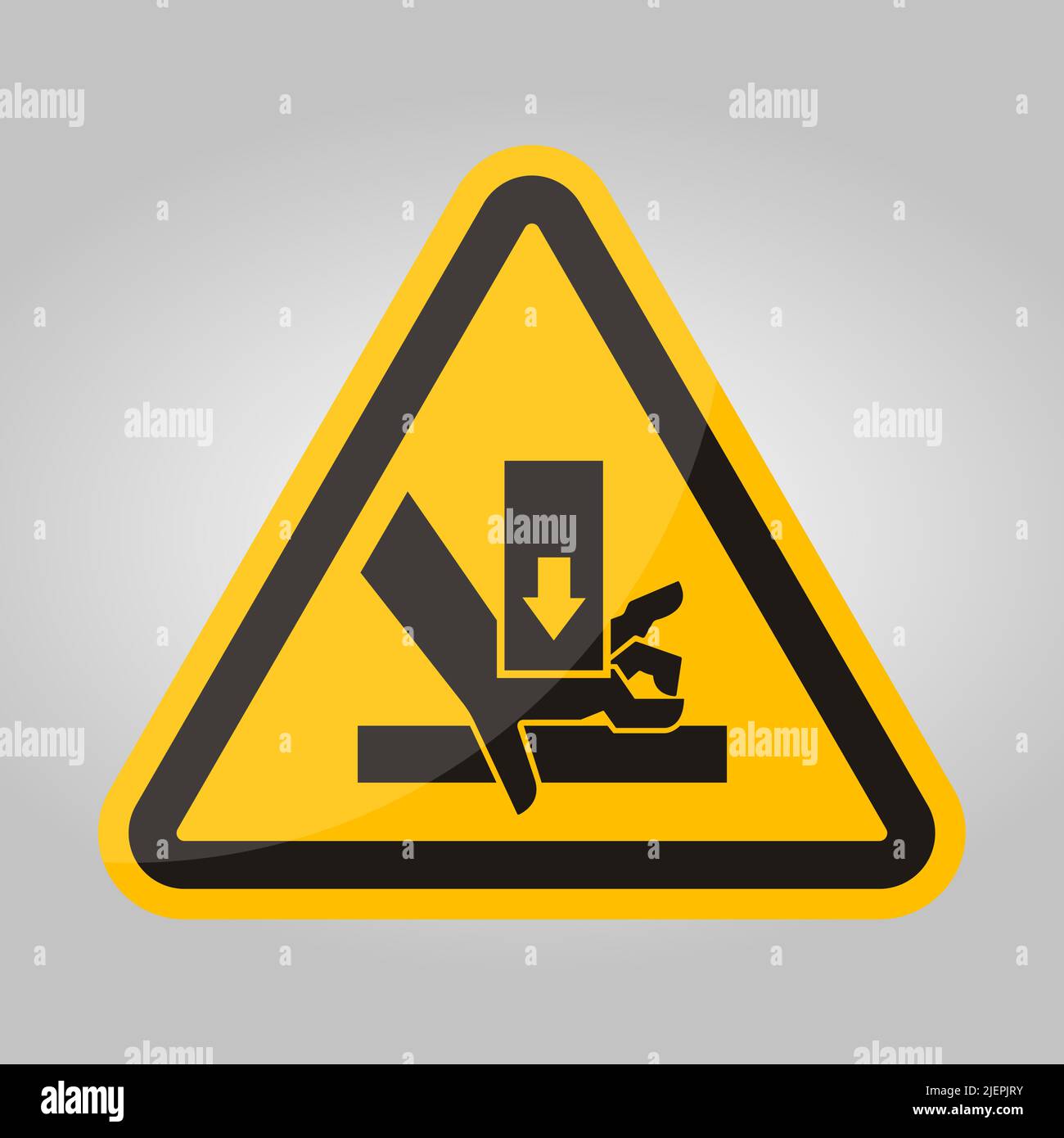 Hand Crush Force From Above Symbol Sign, Vector Illustration, Isolate ...