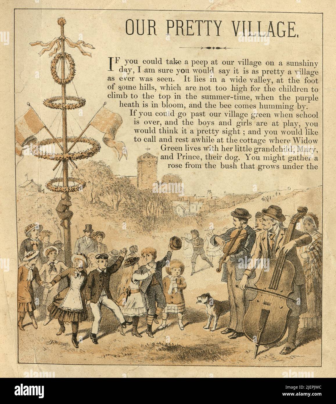 Victorian maypole dancing hi-res stock photography and images - Alamy