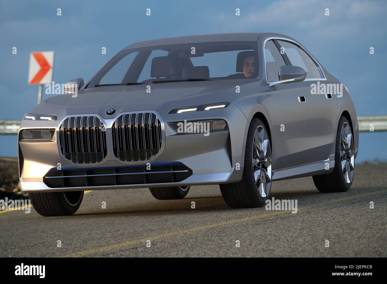 New BMW I7 flagship limousine with electric drive Stock Photo - Alamy