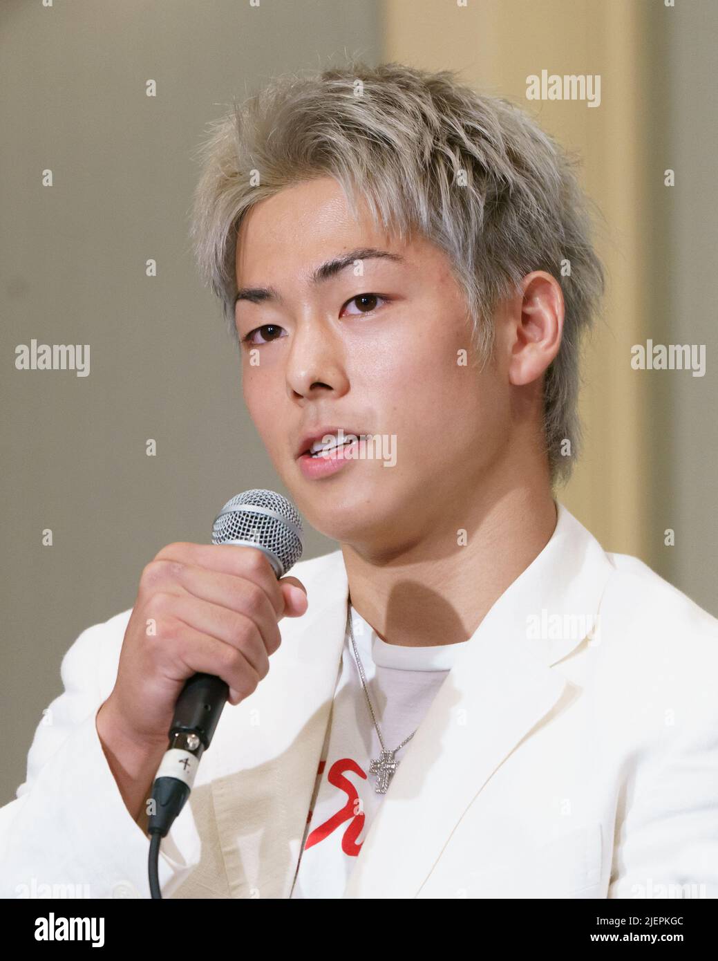 Japanese MMA fighter Kota Miura attends a press conference of RIZIN.37 ...