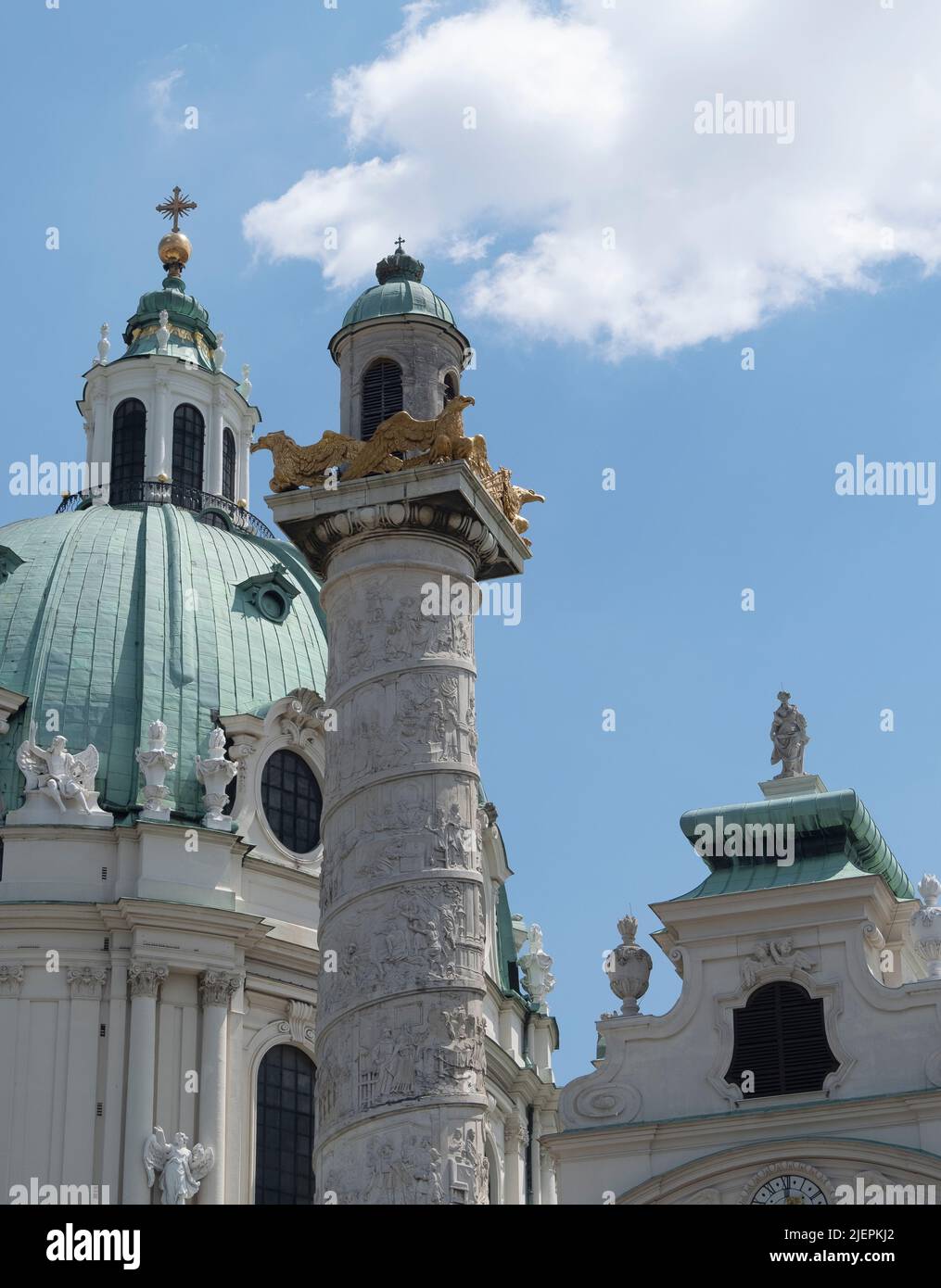The Karlskirche,the most outstanding baroque church in Vienna Stock ...