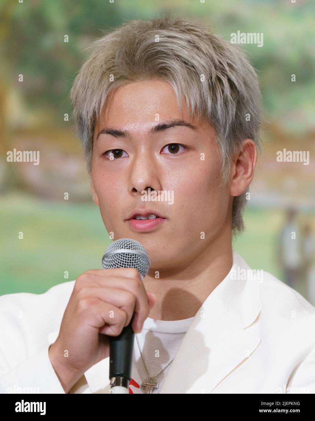 Japanese MMA fighter Kota Miura attends a press conference of RIZIN.37 ...