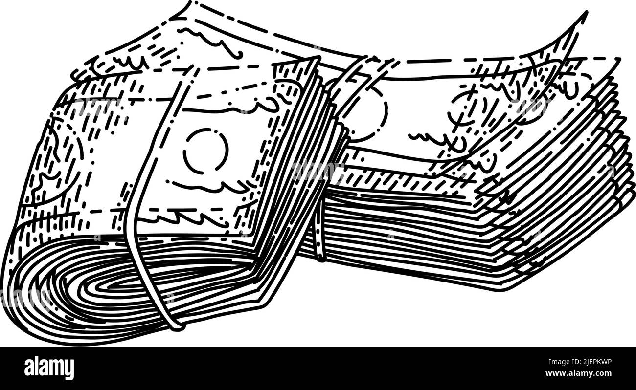 money cash sketch hand drawn vector Stock Vector Image & Art - Alamy