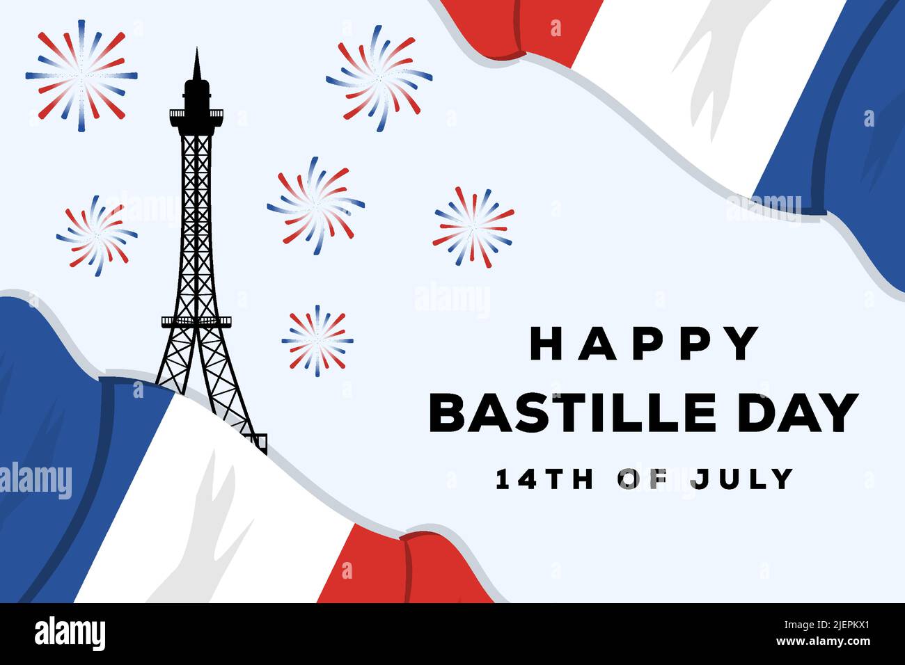 Paris fireworks bastille day Stock Vector Images - Alamy