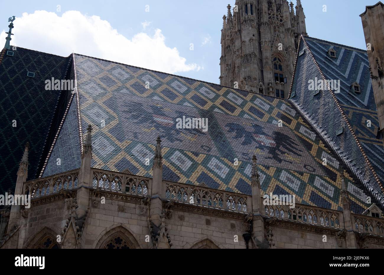 St. Stephen's Cathedral famous magnificent cathedral roof,Vienna ...