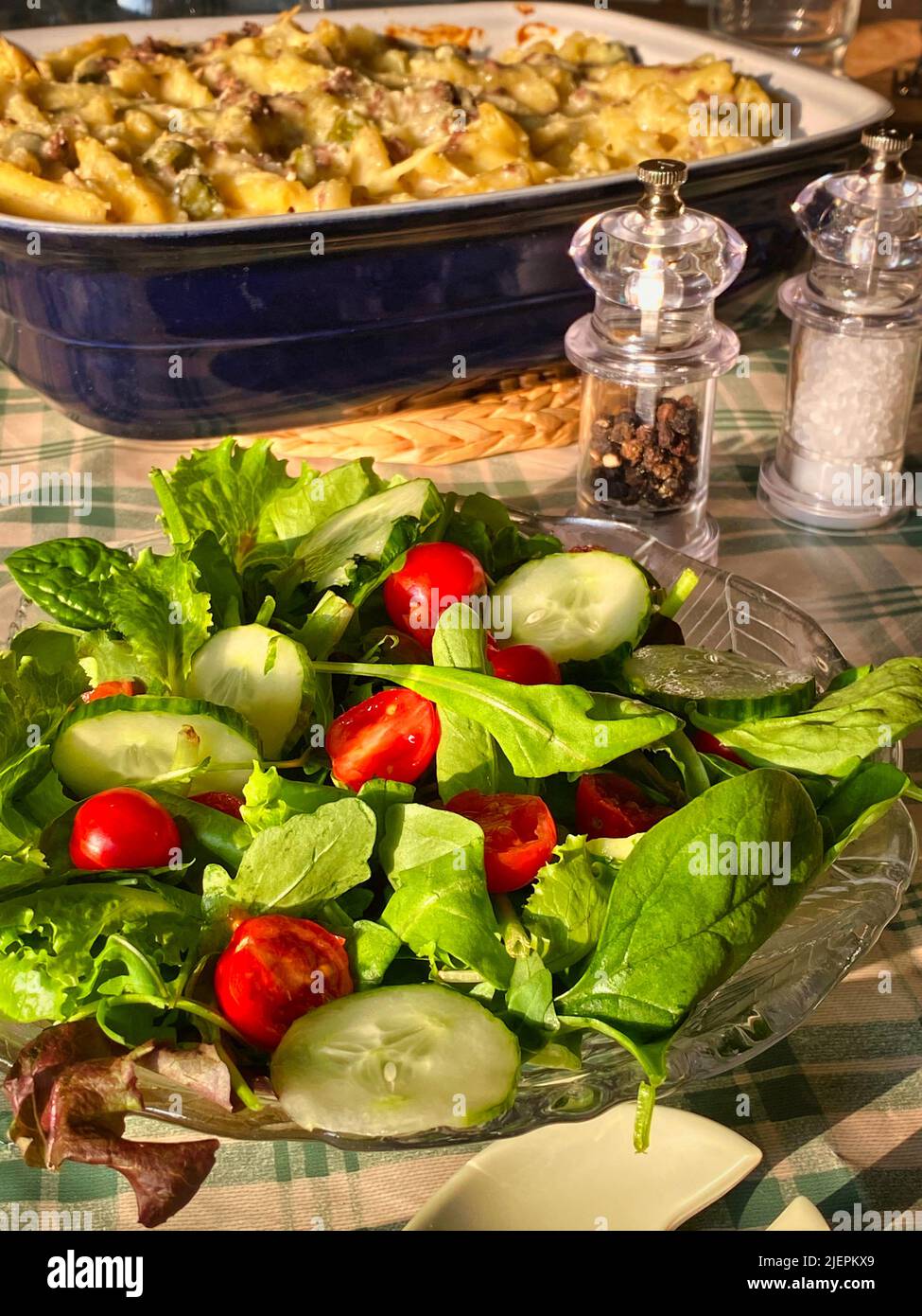 Rustic table dinner colorful hi-res stock photography and images - Alamy