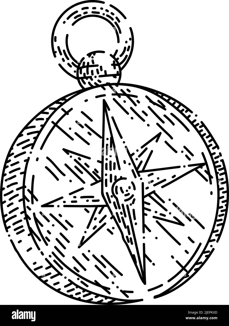 compass north sketch hand drawn vector Stock Vector Image & Art - Alamy