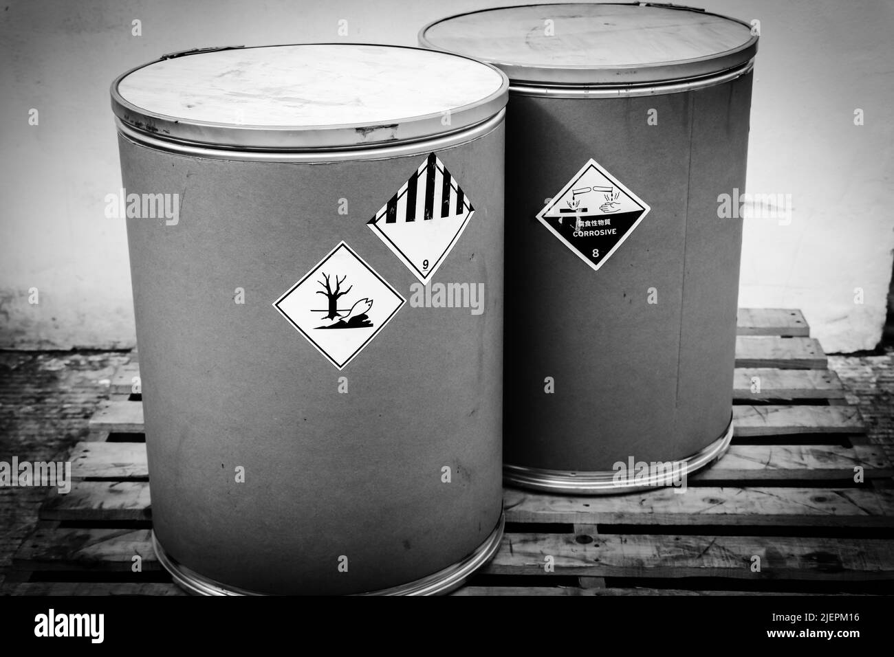 Hazard symbols chemical Black and White Stock Photos & Images - Alamy