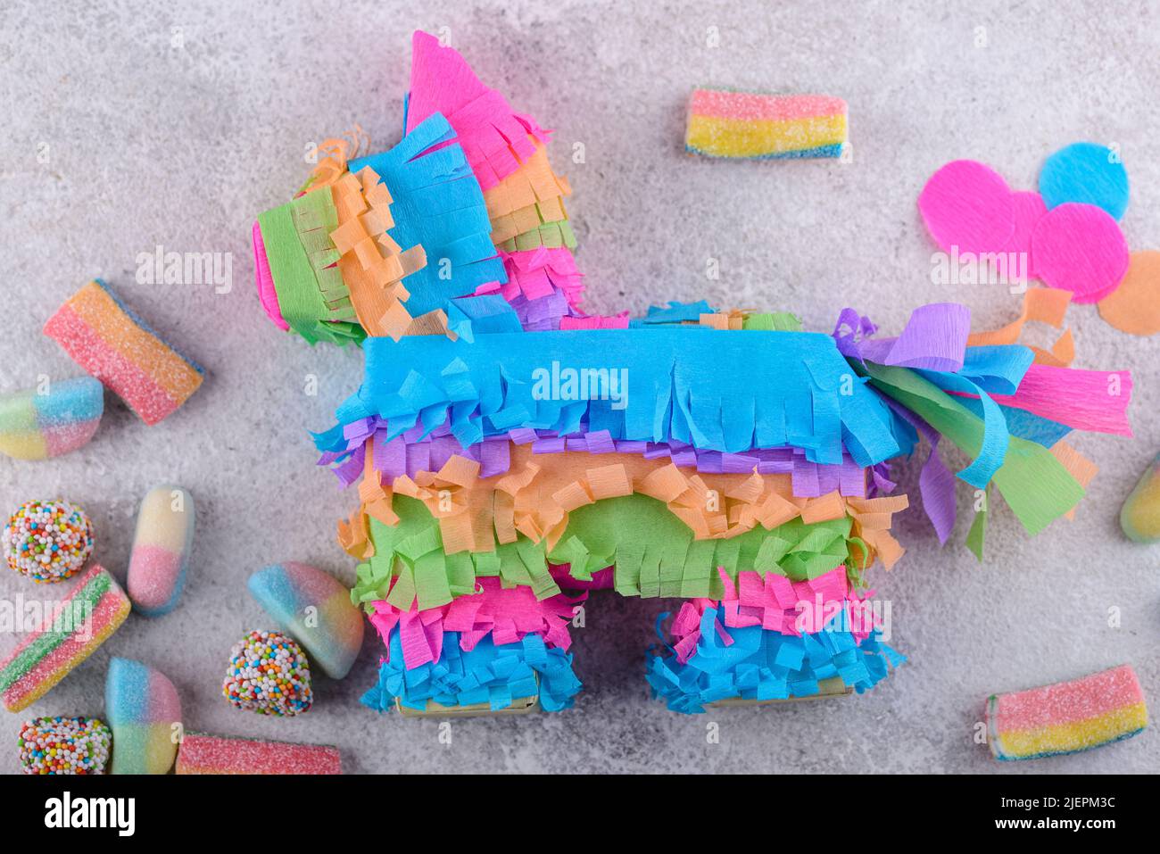 Traditional Mexican pinata in shape of donkey Stock Photo - Alamy