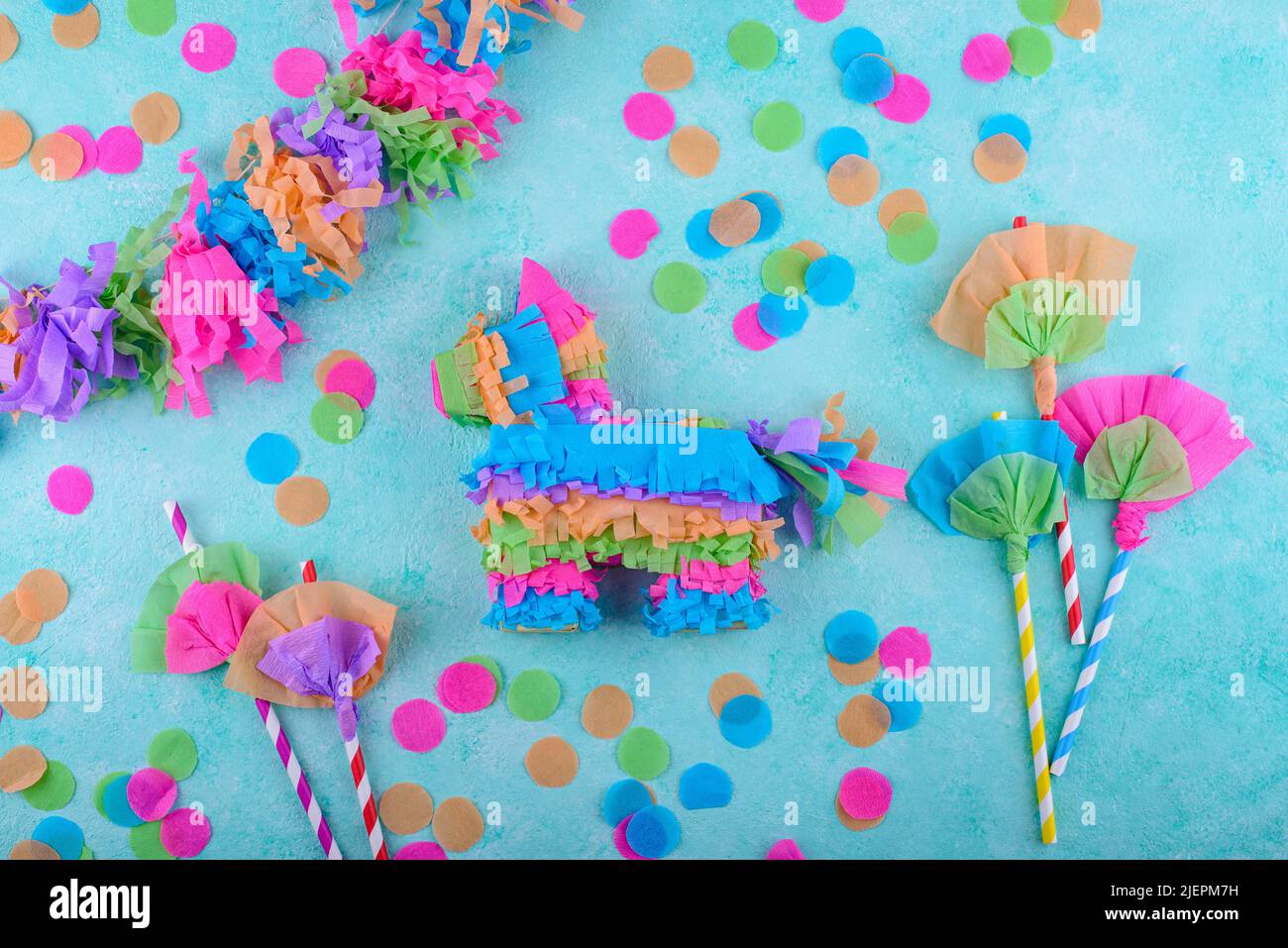 Traditional Mexican pinata in shape of donkey Stock Photo - Alamy