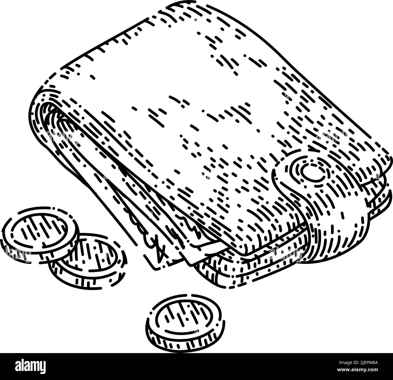 wallet money sketch hand drawn vector Stock Vector Image & Art - Alamy
