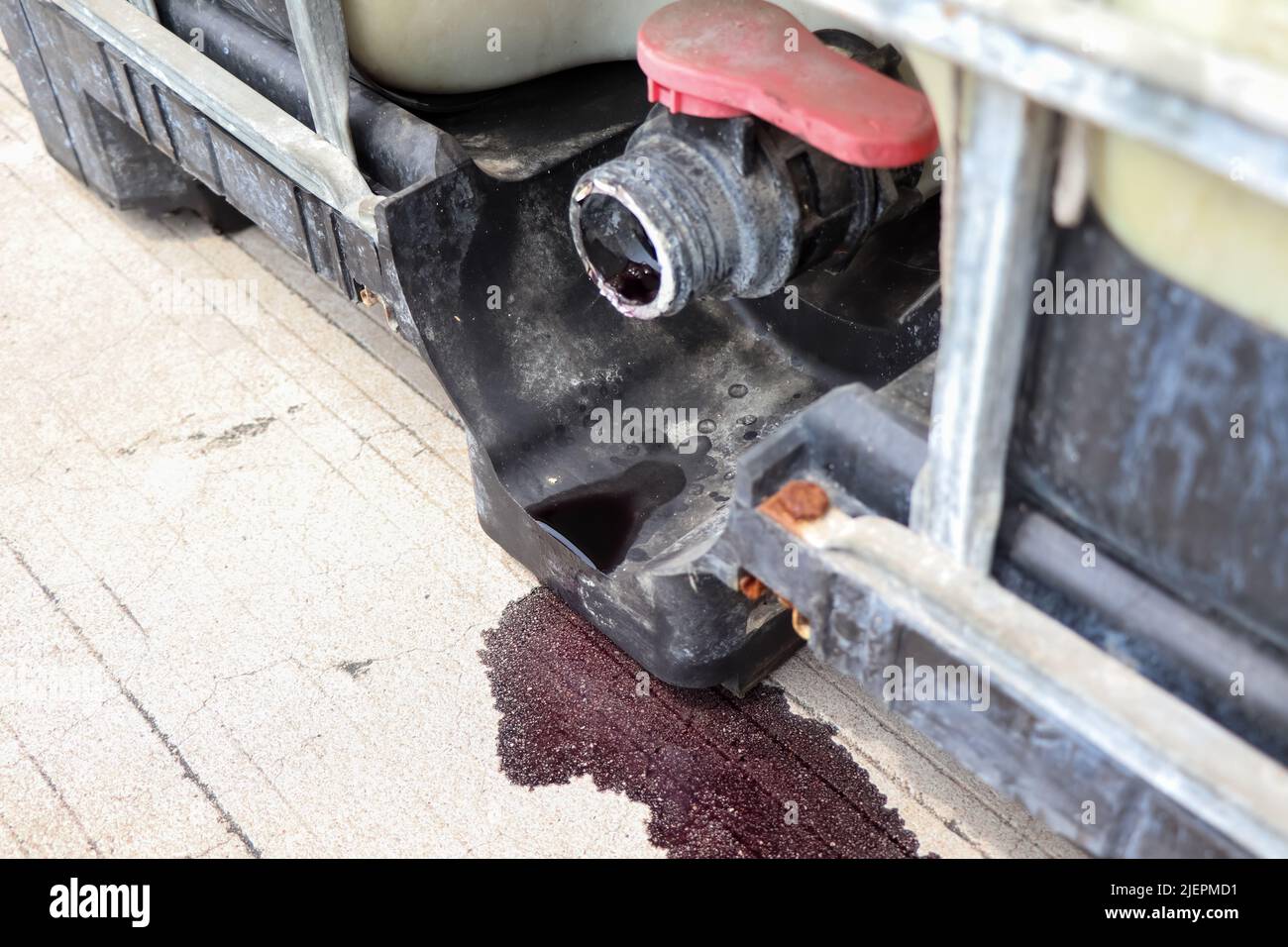 Container for hazardous chemical waste in industry or laboratories ...