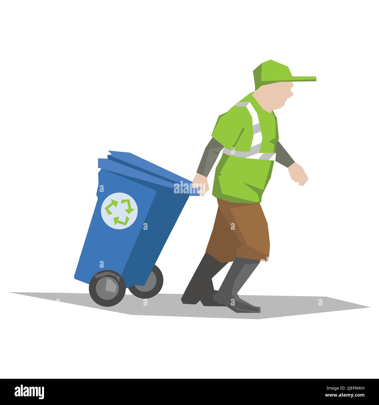 Garbage collector clip art Stock Vector Image & Art - Alamy