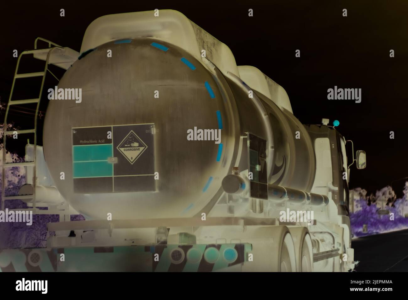 Trucks transporting dangerous chemicals on the road Stock Photo - Alamy