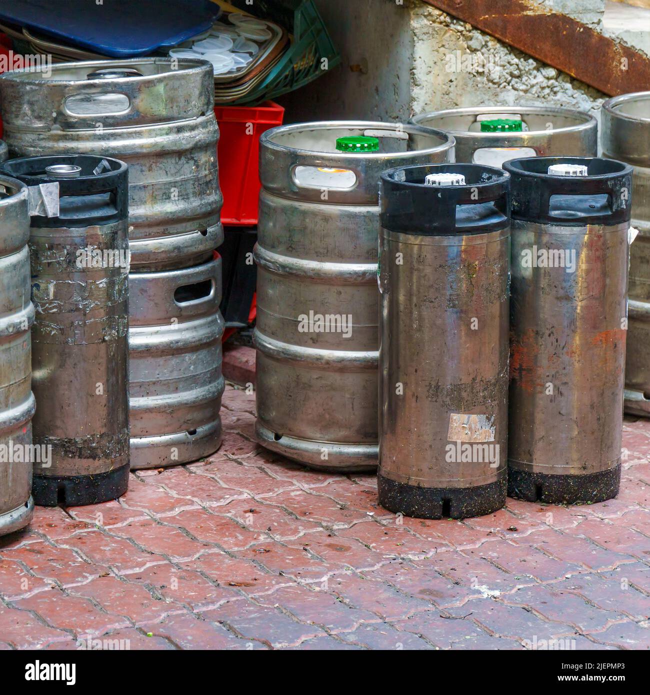 Aluminium beer barrel hi-res stock photography and images - Alamy