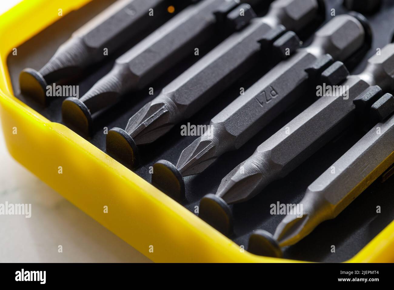 a set of nozzles for a drill. construction tool Stock Photo - Alamy