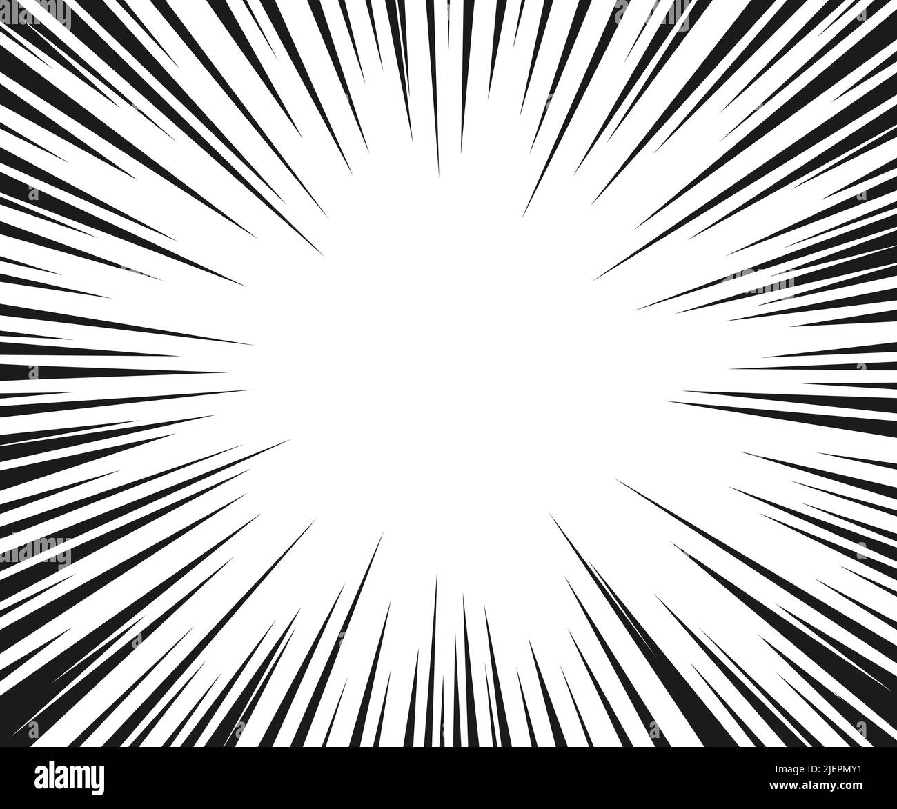 Manga speed burst frame. Radial anime speed lines. Crash zoom effect ...