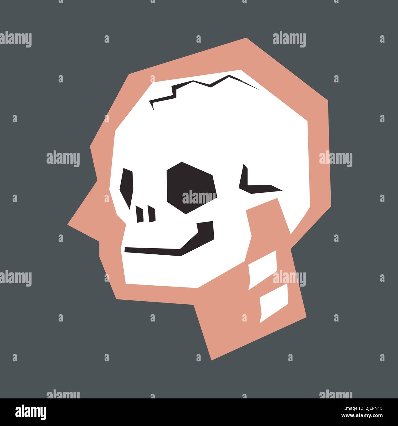 Human Skull clip art Stock Vector Image & Art - Alamy