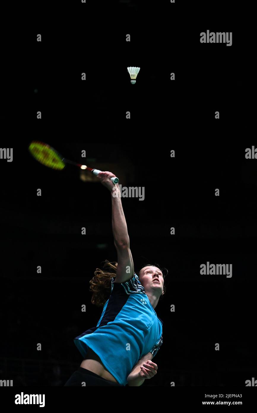 Kuala Lumpur, Malaysia. 28th June, 2022. Denmark's Line Christophersen ...