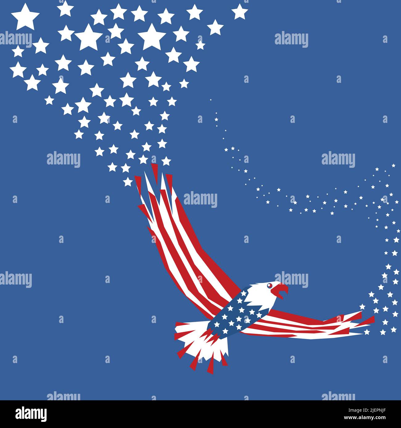 4th of july flying bird illustration Stock Vector Image & Art - Alamy