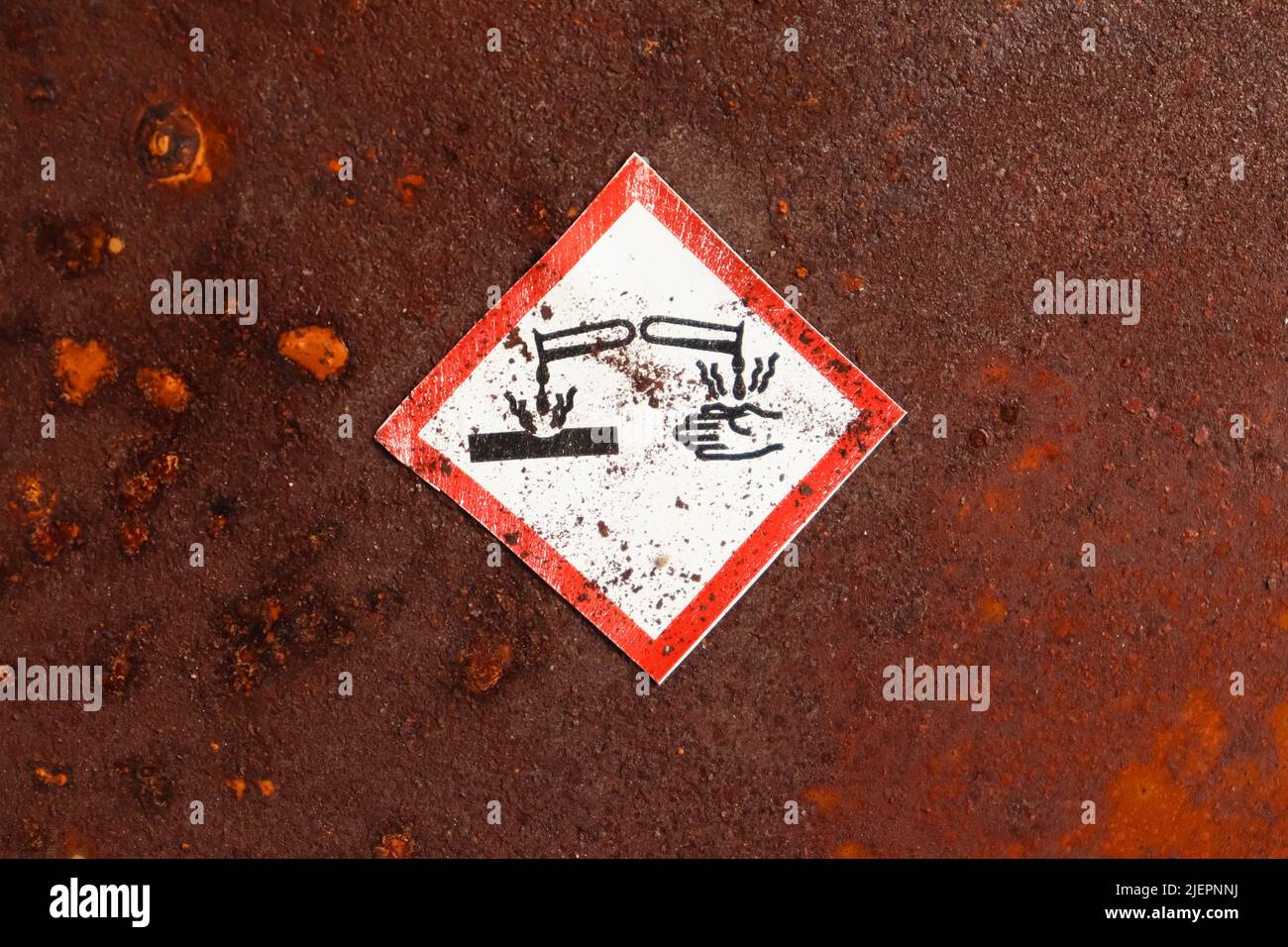 Red rust on the old metal surface ,Corrosive by chemical Stock Photo ...