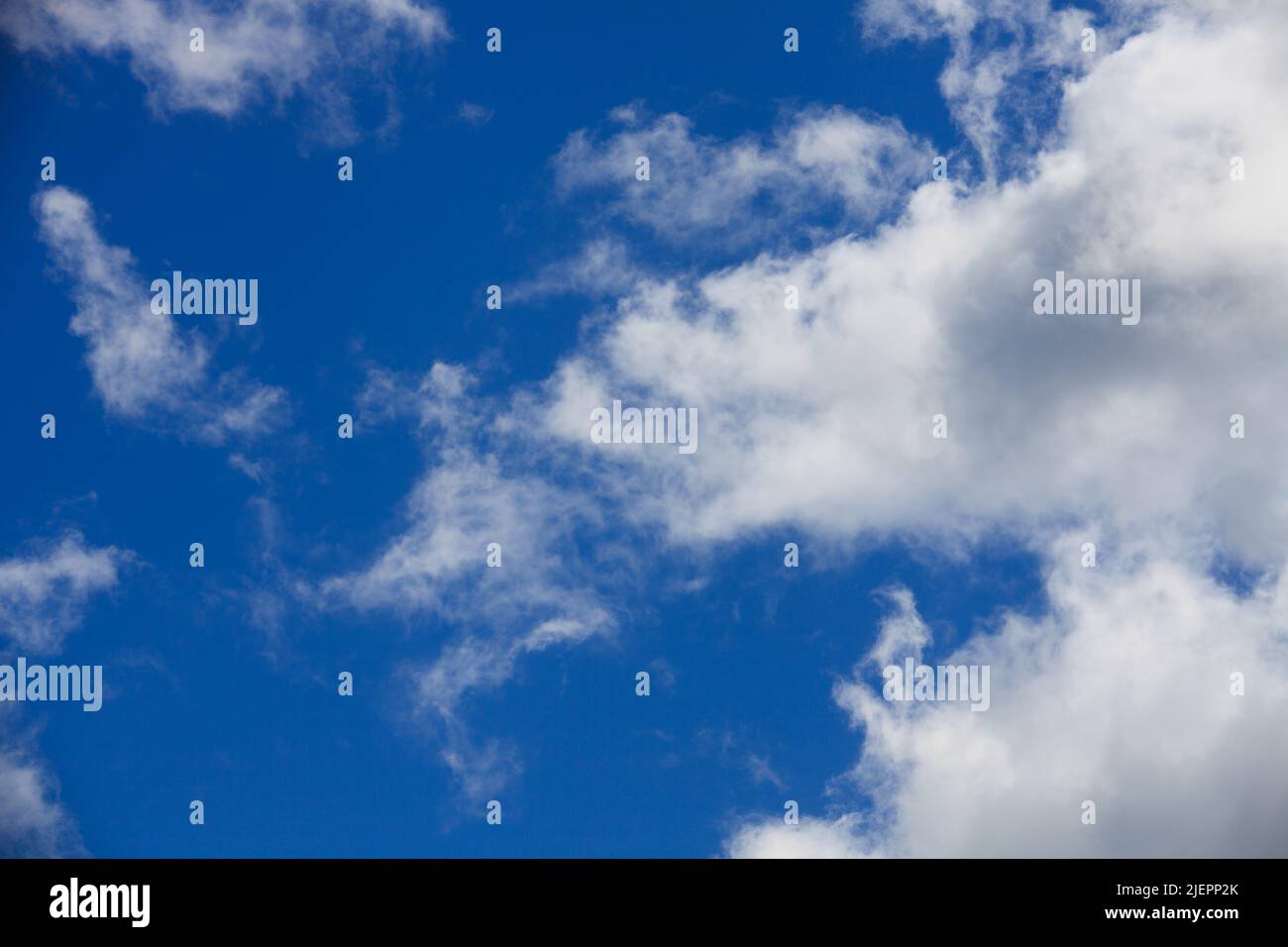 blue sky with cumulus clouds Stock Photo - Alamy