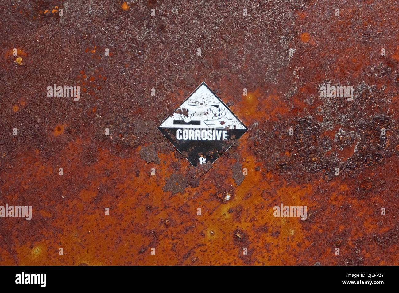 Red rust on the old metal surface ,Corrosive by chemical Stock Photo ...
