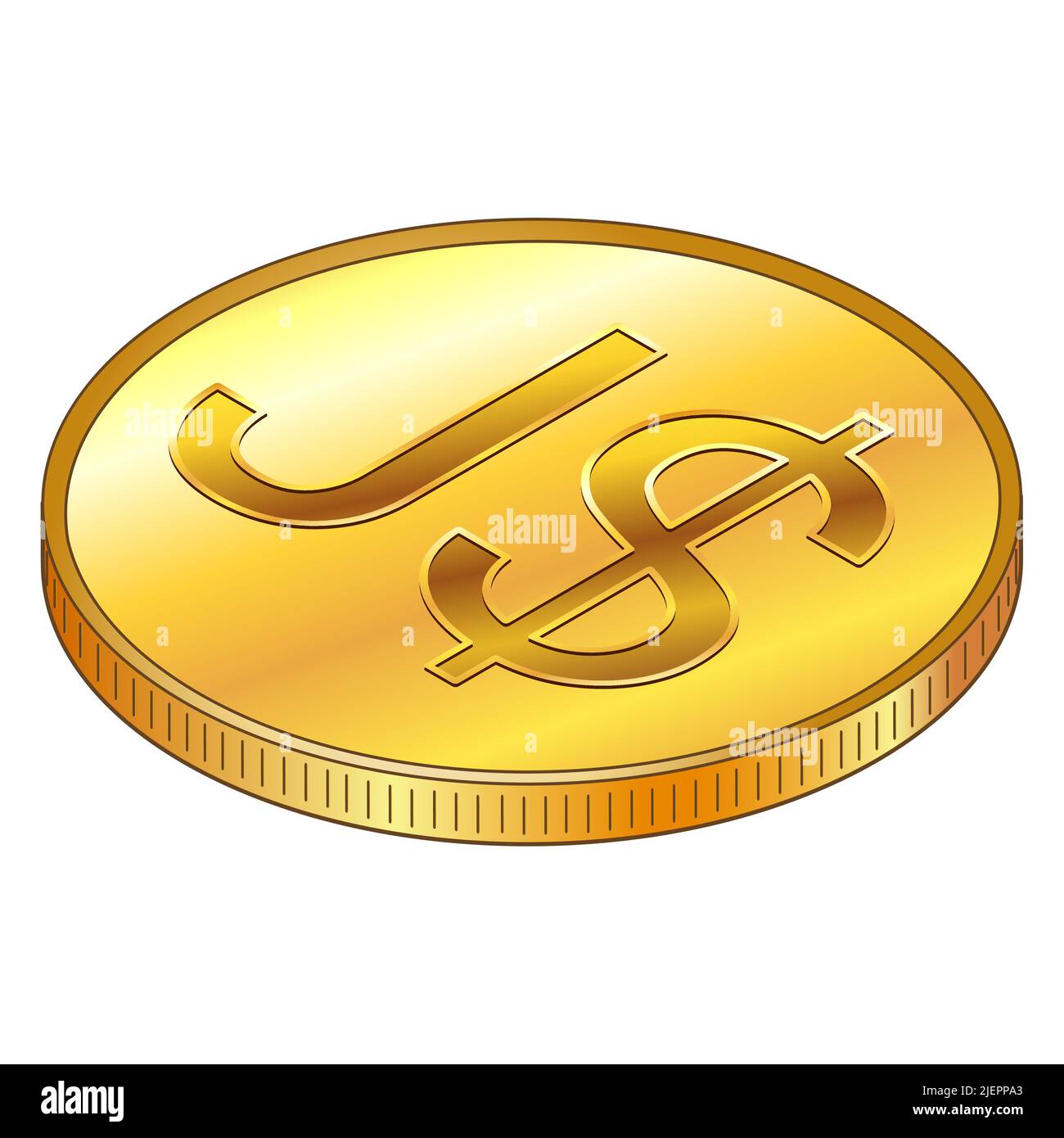 Jamaican dollar gold coin hi-res stock photography and images - Alamy