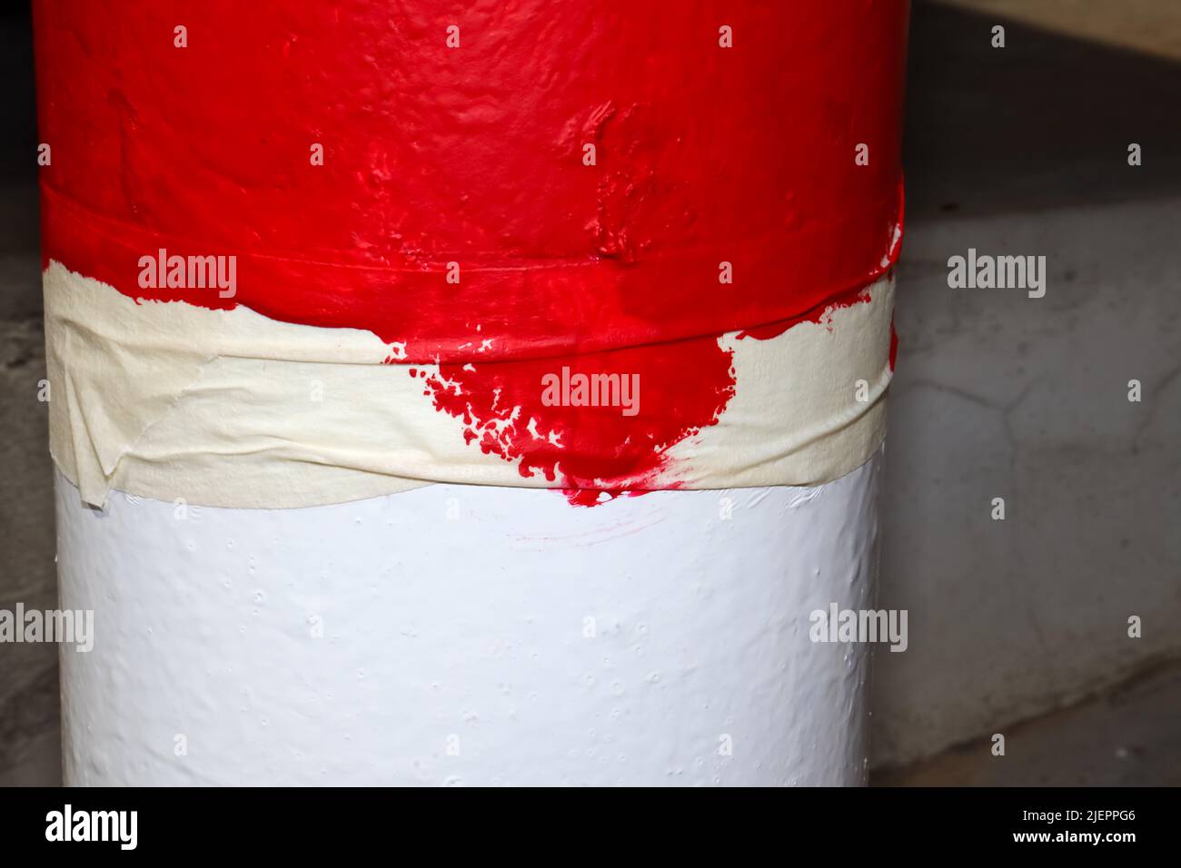 Red color for the paint job in the industry Stock Photo - Alamy