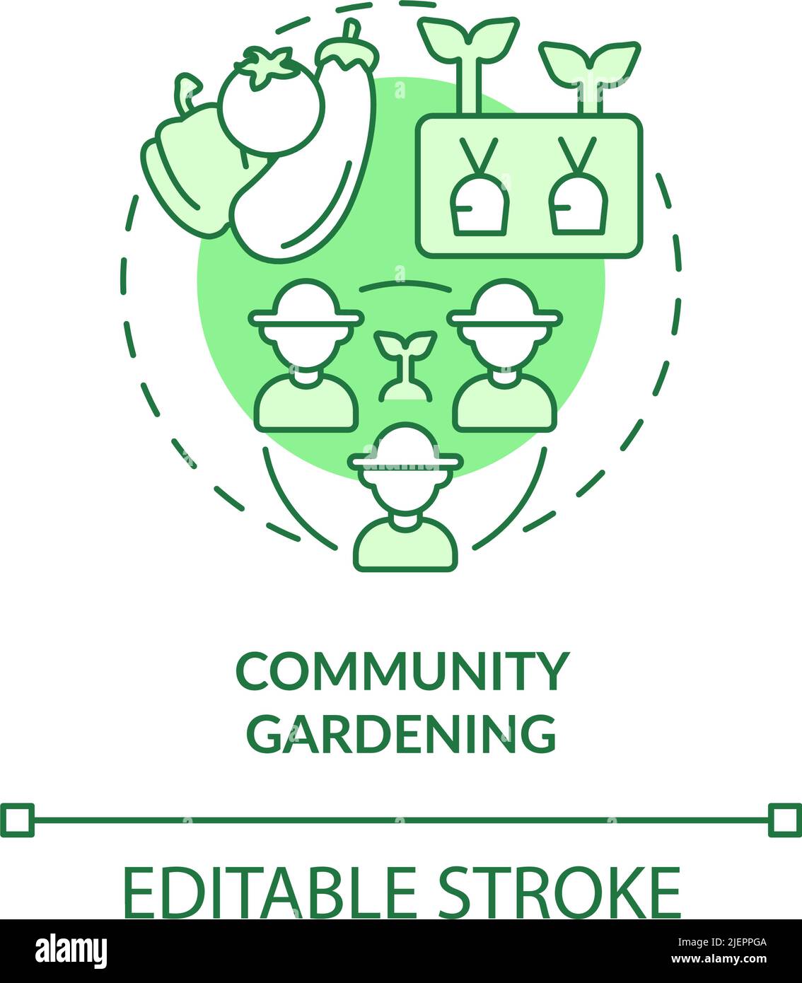 Plant community growing Stock Vector Images - Alamy