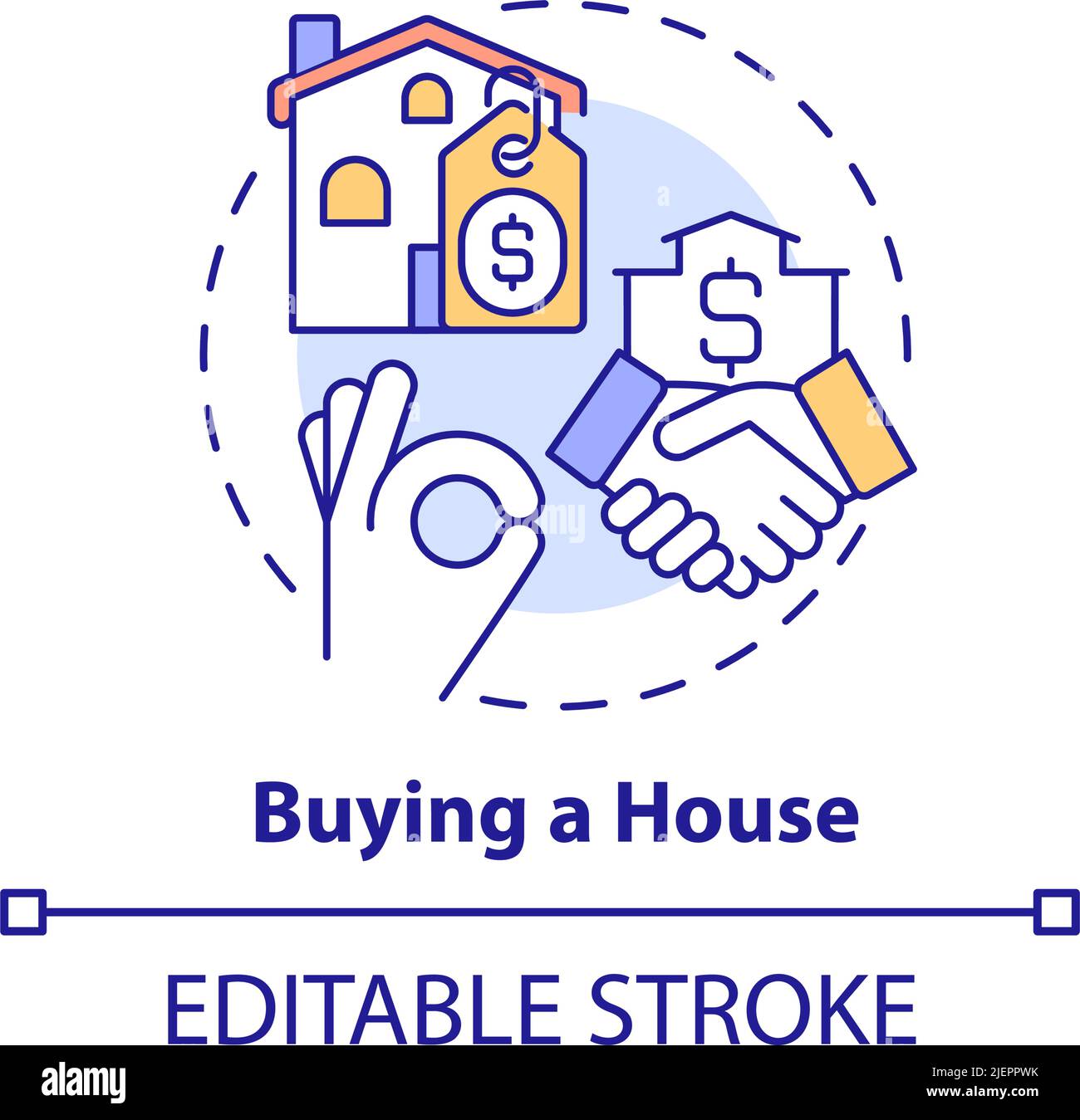 Buying house concept icon Stock Vector Image & Art - Alamy