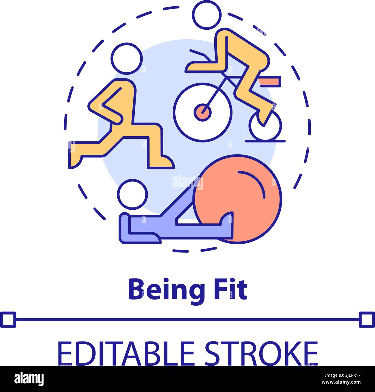 Being fit and active Stock Vector Images - Alamy