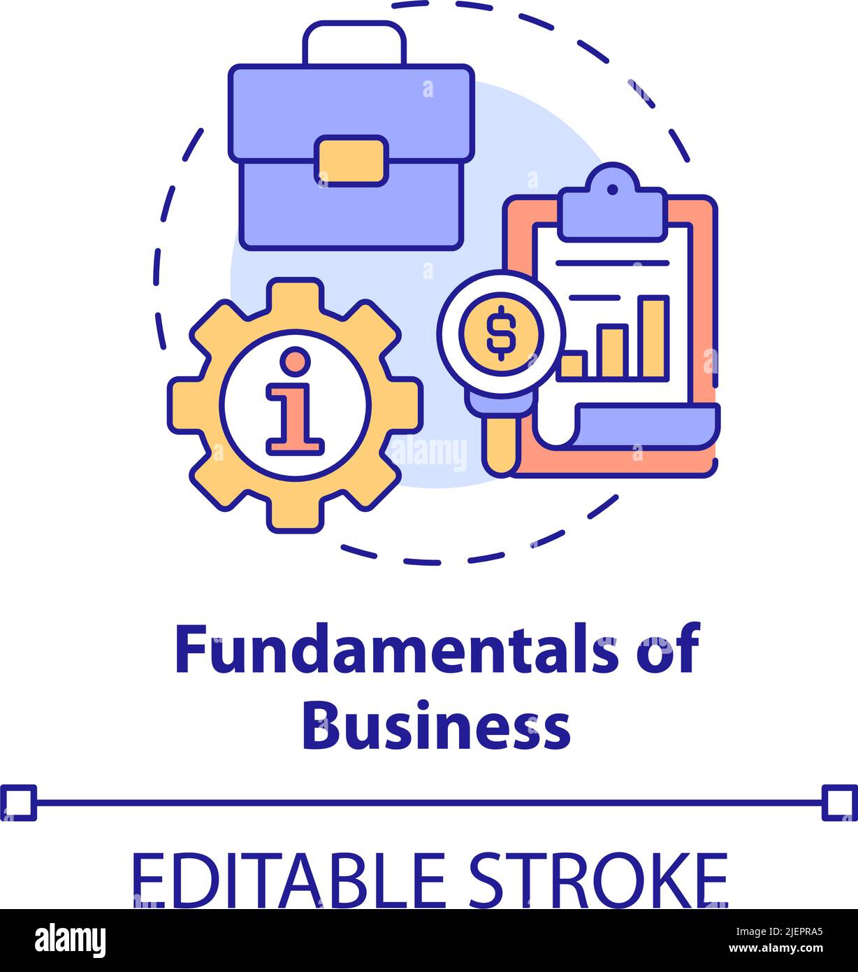 Fundamentals of business concept icon Stock Vector Image & Art - Alamy